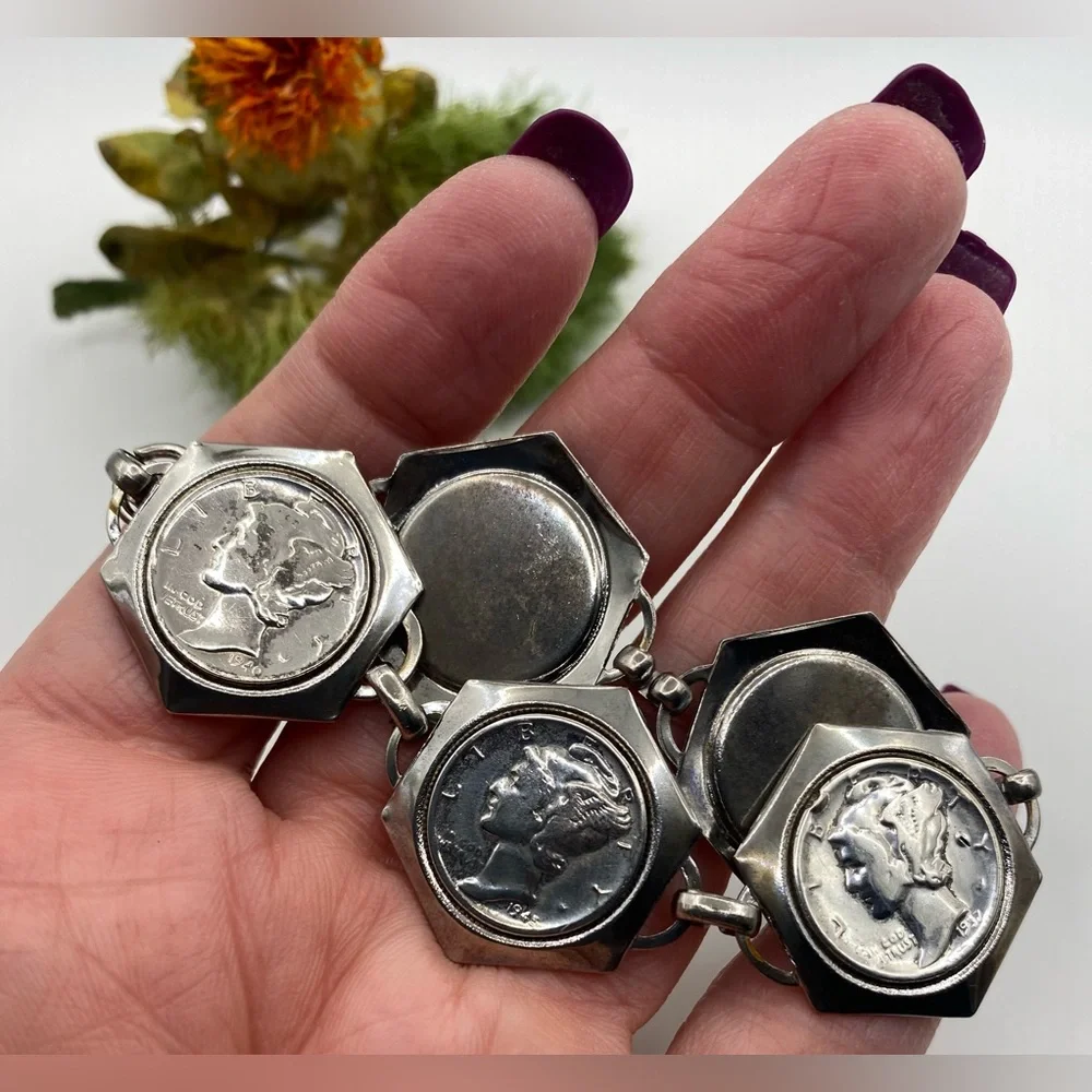Mercury Dime Coin Bracelet | Jewelry | Liberty Head Mercury Dime Silver ...
